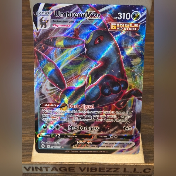Pokemon | Toys | Pokemon Umbreon Vmax Trading Card Black And Blue ...